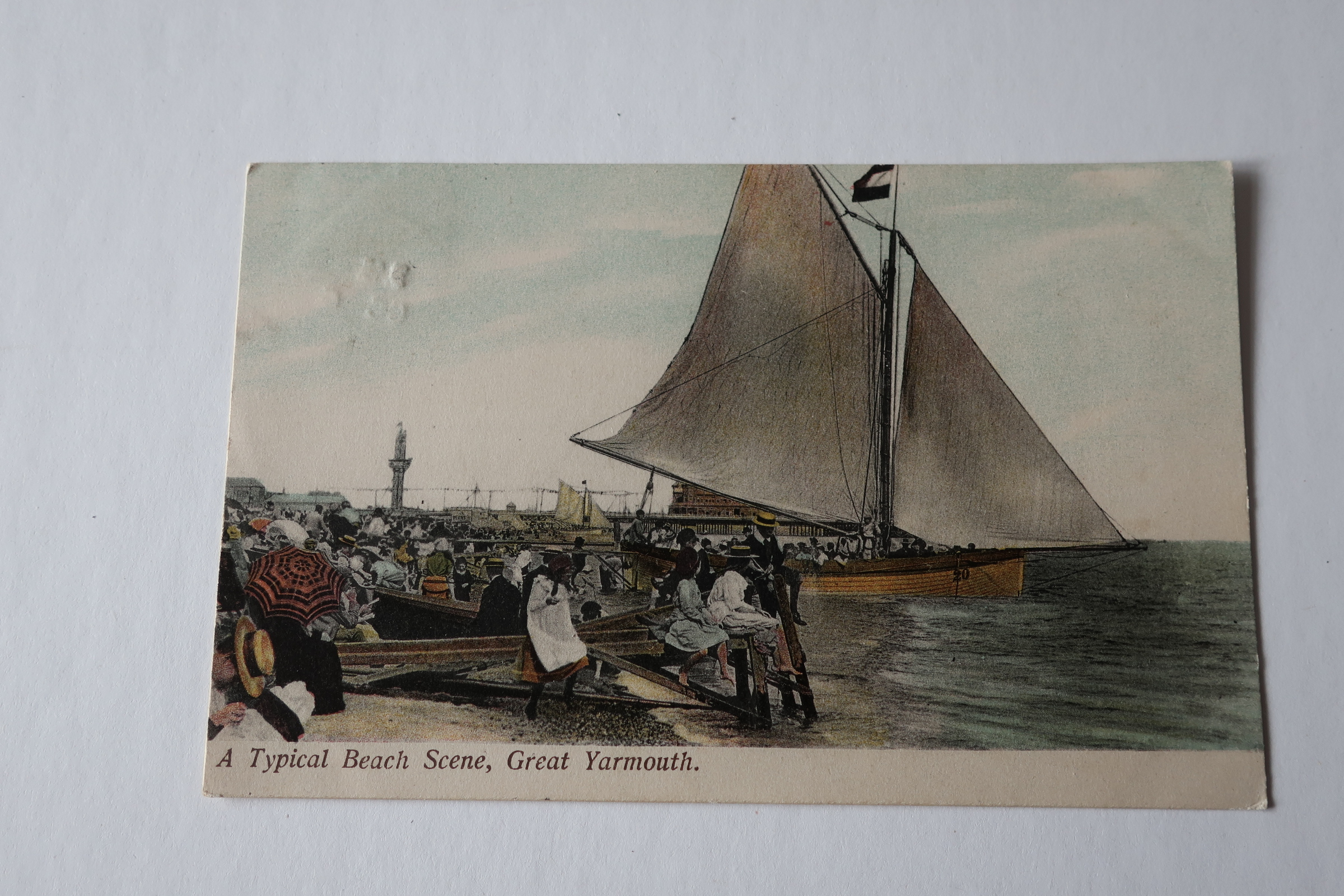 Postcards - Norfolk, Great Yarmouth "A typical Beach scene" 1904 - K9 ...